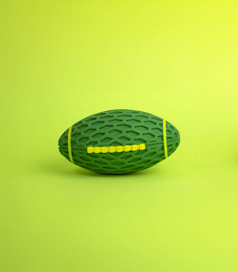 Rugby Ball Rubber Dog Toy | Zugo | Durable Fetch & Chew Sport Toy – SA Pets