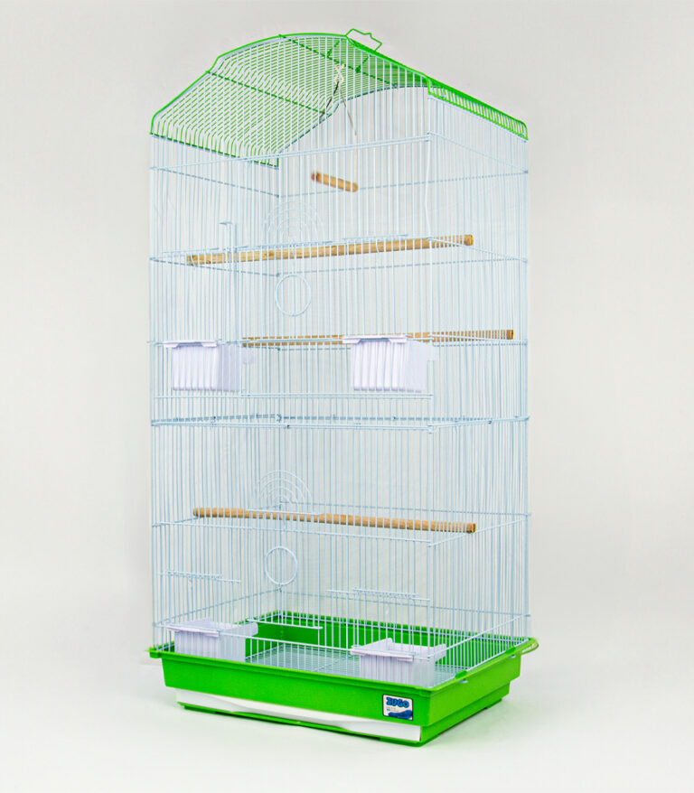 Aviary Bird Cage 7 – 48x37x95cm – Green | Zugo | Spacious Green Aviary ...