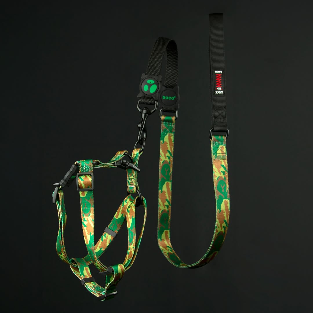 Doco Loco Dog Harness – M – Camouflage | Doco | Medium Adjustable ...
