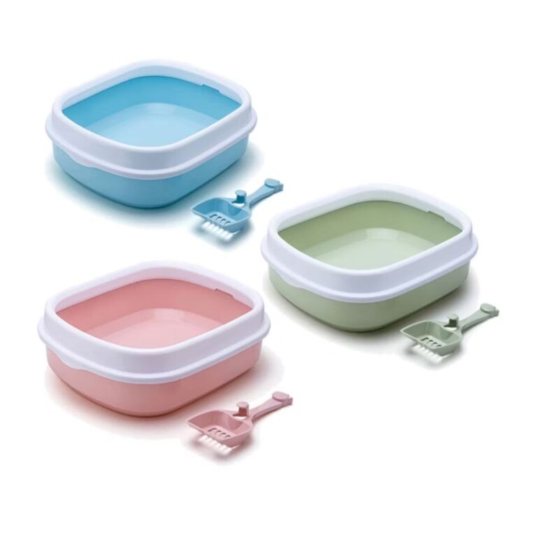 Pastel Square Covered Small Litter Box 40x33x10.5cm – Green | Zugo ...